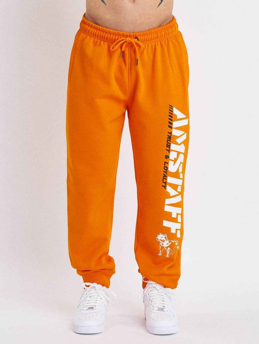 Amstaff Logo 2.0 Sweatpants Orange. Auffälliger Look. – Amstaff Wear